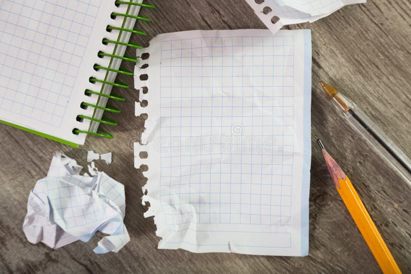 The Notebook Pages with the Written Content Stock Photo - Image of ...