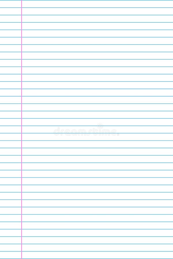 Notebook Paper Background. Line Note Document Stock Illustration ...