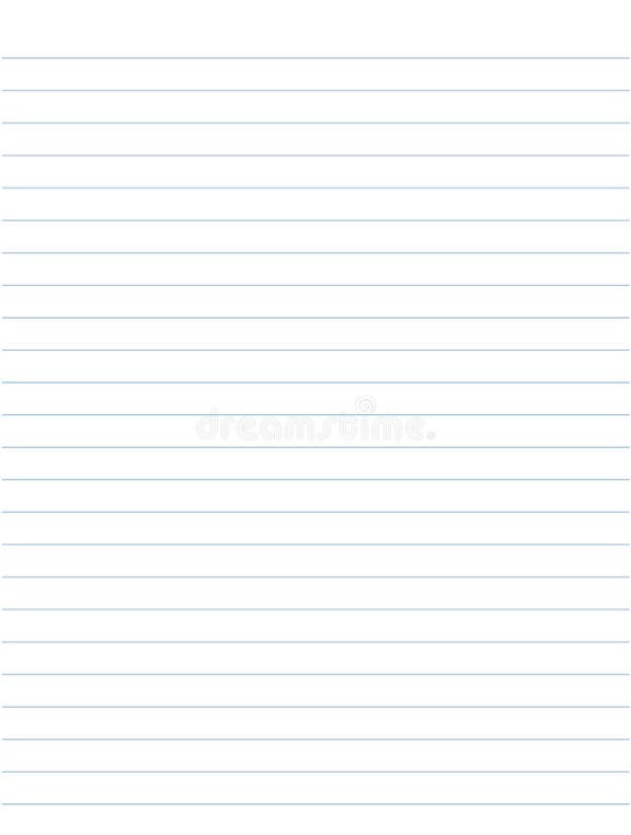 Notebook Paper Background. Lined Paper. Sheet of Lined Page Stock ...