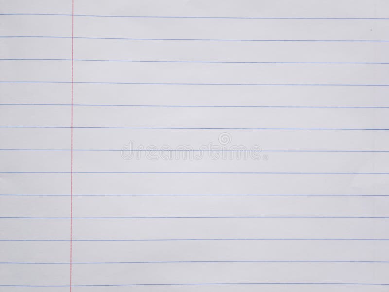 Notebook Paper Background, Sheet of Paper. School Notebook Stock Image ...