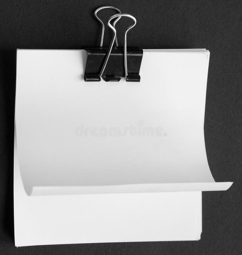 Notebook Paper with Clip stock photo. Image of documents - 3597286