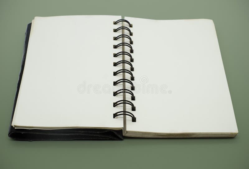 Notebook Paper Page,Notebook Empty Page for Background and Design Stock ...