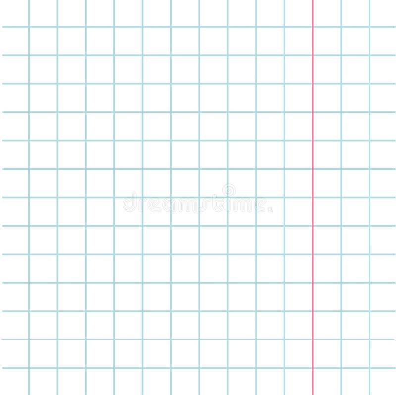 Notebook Paper Texture Lined Page Template. Red Line. Blank Sheet of ...