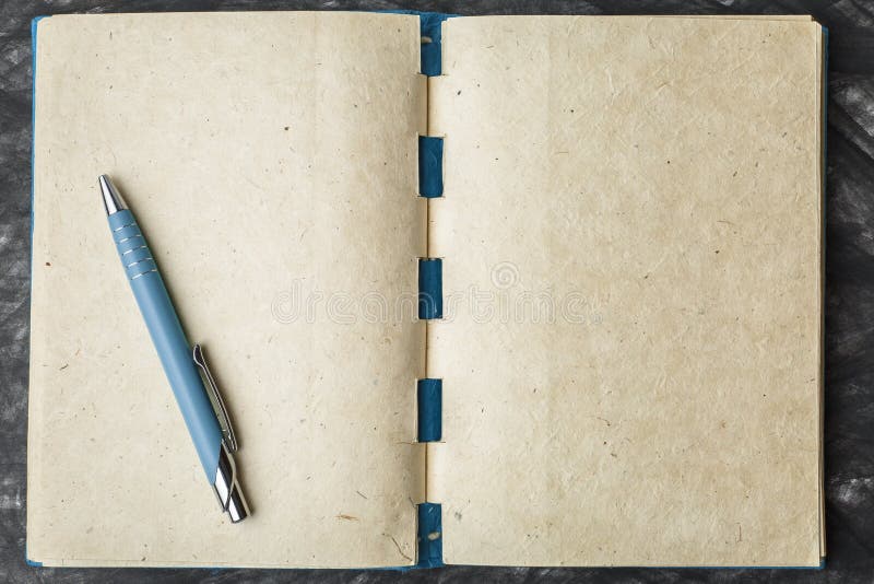 Notebook Paper with the Texture, and Pen Stock Photo - Image of notepad ...