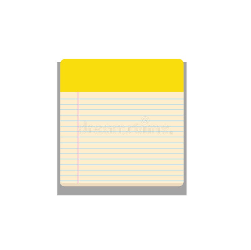 Notebook Paper Vector Illustration Stock Vector - Illustration of ...