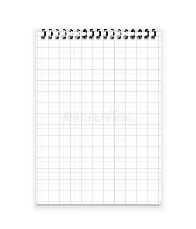 Notebook paper vector stock vector. Illustration of spiral - 126568368