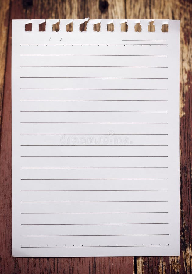 Notebook paper stock illustration. Illustration of clip - 8646401