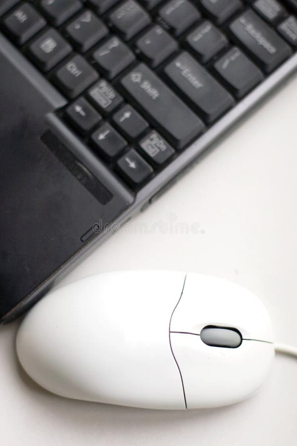 Notebook PC and mouse stock image. Image of digital, laptop - 7154253