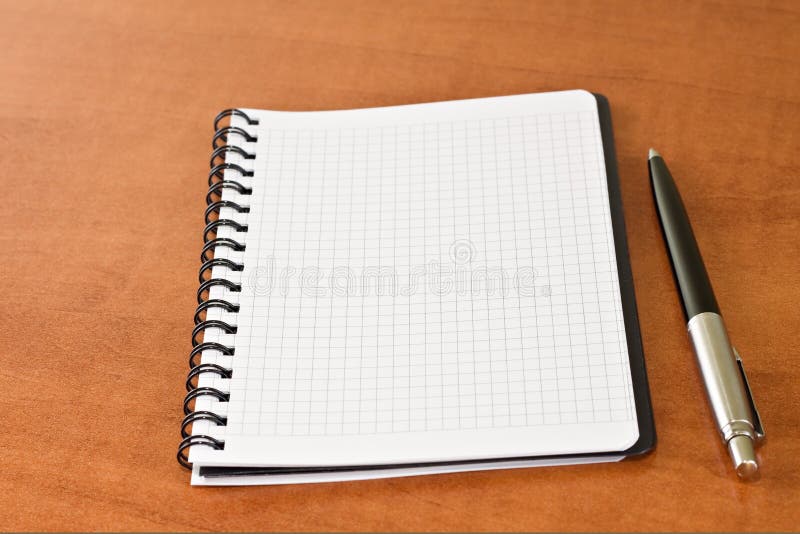 Notebook and pen stock image. Image of notice, attachment - 11984305