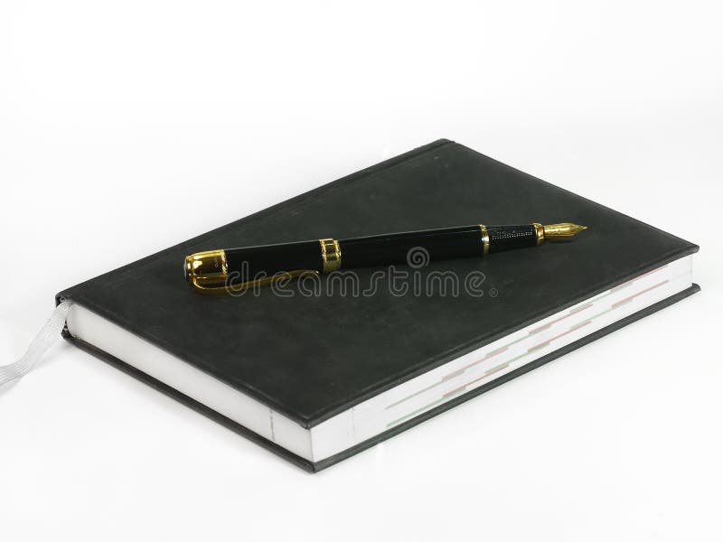 Notebook and pen stock photo. Image of business, lines - 16309884