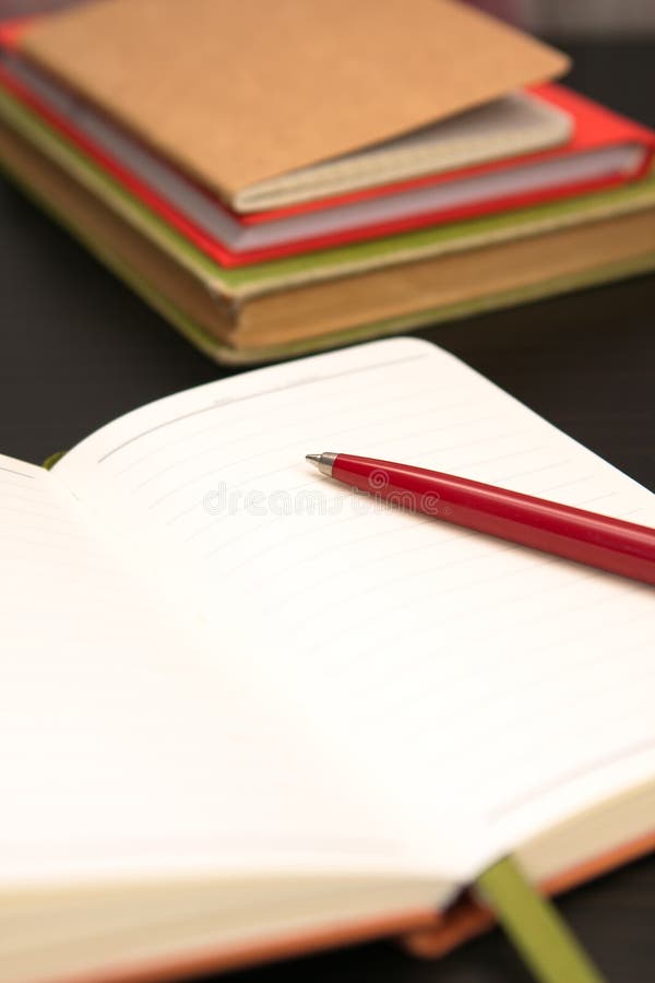 Notebook and pen stock image. Image of document, learn - 18923723