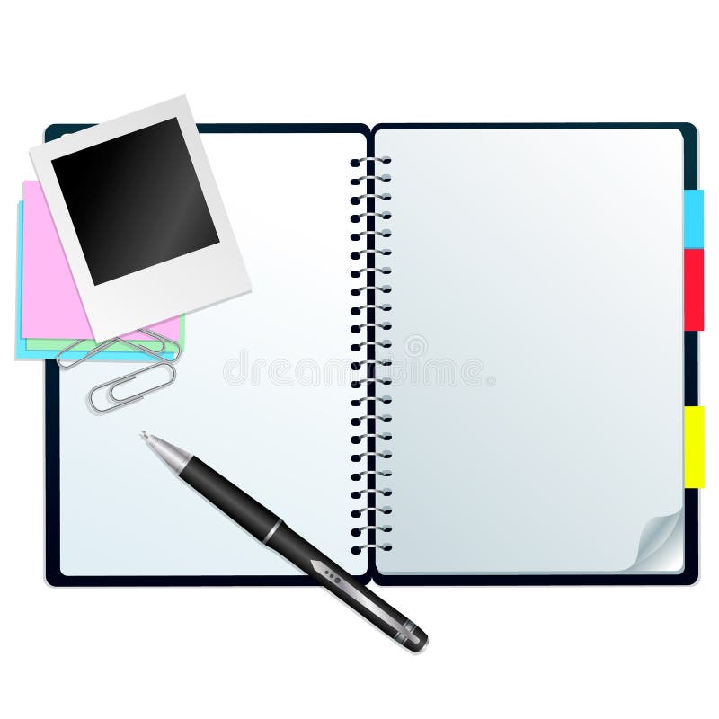 Spiral notebook stock vector. Illustration of blank, note - 28916659