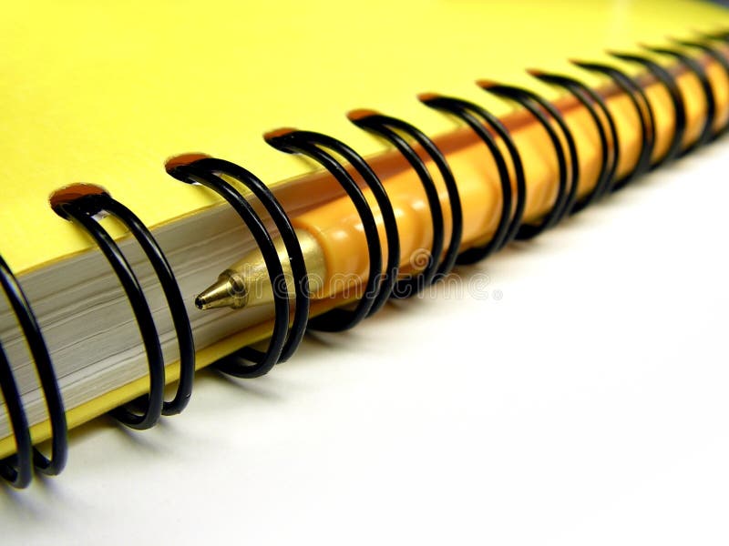 Notebook with pen stock image. Image of education, lecture - 627101