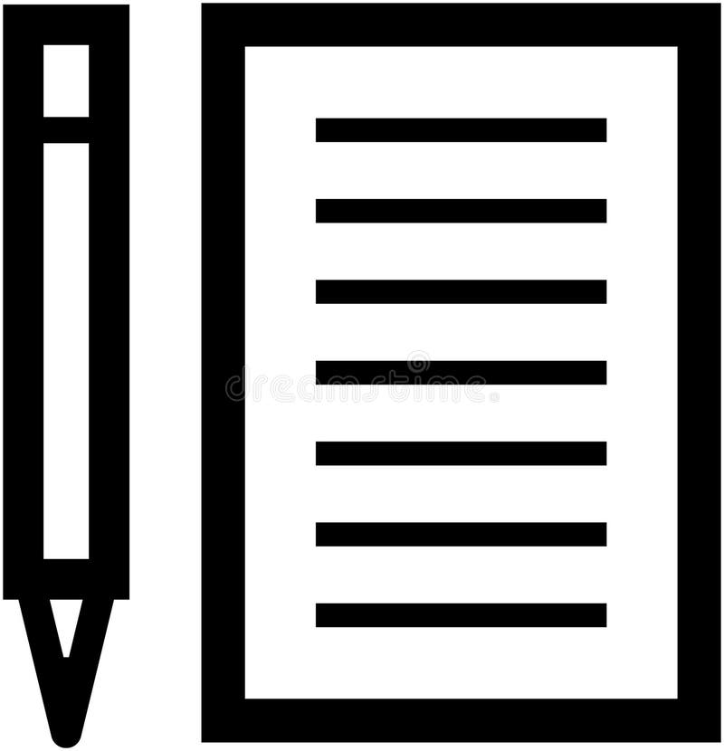 Writing Book Vector Icon. Logbook Illustration Symbol. Notebook Sign ...