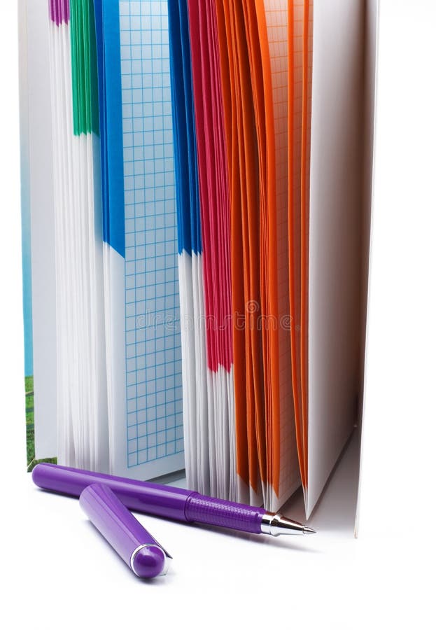 Notebook and pen for notes stock photo. Image of notebook - 10724600