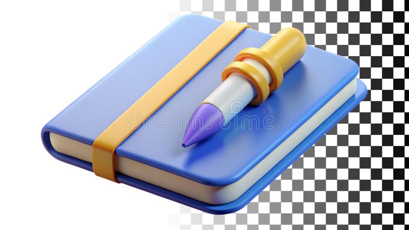 Notebook and Pen, Writing Tool, and Stationery Set Png Transparent ...