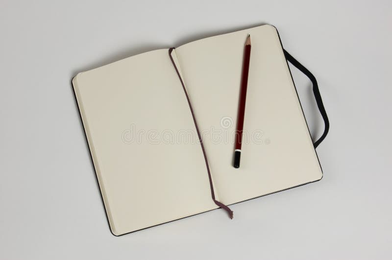 Notebook and pencil stock image. Image of paper, blank - 11593825