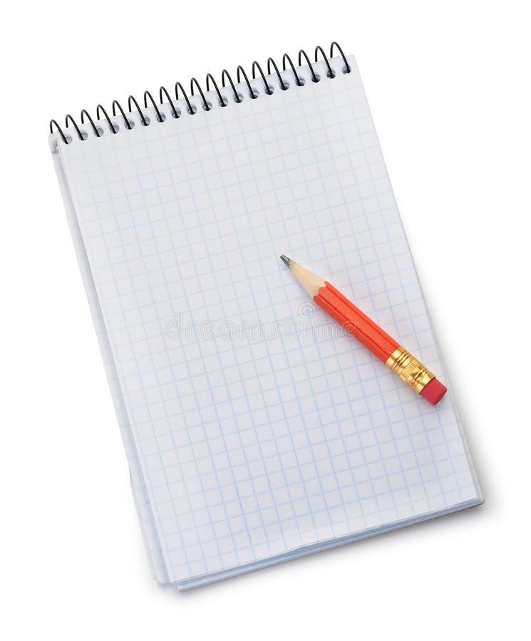 Notebook and pencil stock image. Image of notes, erase - 23259589