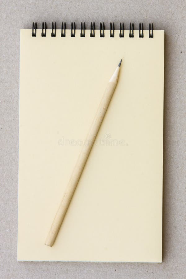 Notebook and pencil stock image. Image of diary, pencil - 28862539