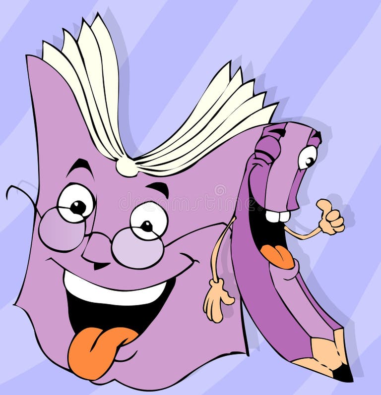 Cartoon Notebook Pencil Illustration Stock Illustrations – 21,367 ...