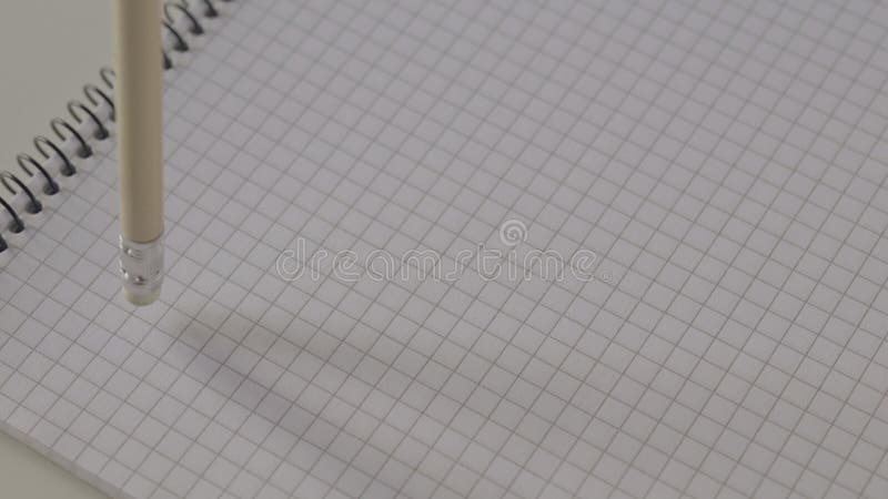 Notebook and pencil detail stock footage. Video of gesture - 372062014