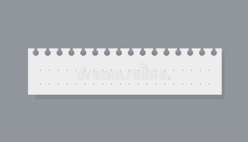 Notebook Piece with Dots for Making Notes, Realistic Vector ...