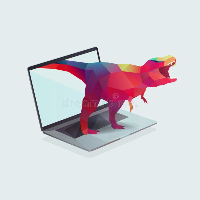 Polygon Dinosaur Stock Illustrations – 245 Polygon Dinosaur Stock ...
