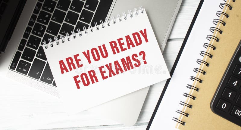 Are You Ready for Exams / Preparation Stock Image - Image of homework ...