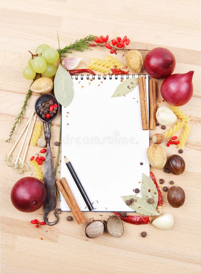 Recipe book. stock photo. Image of ingredients, herbs - 36924068