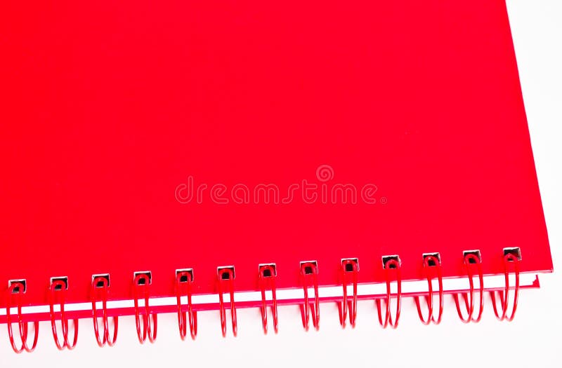 Notebook red stock photo. Image of office, drawing, notebook - 32958360