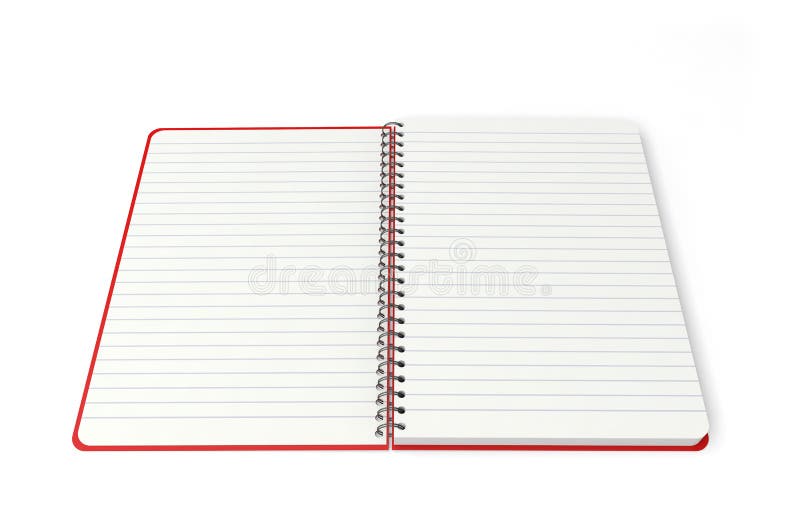 Notebook Rings Spiral Notepad Stock Illustration - Illustration of ...