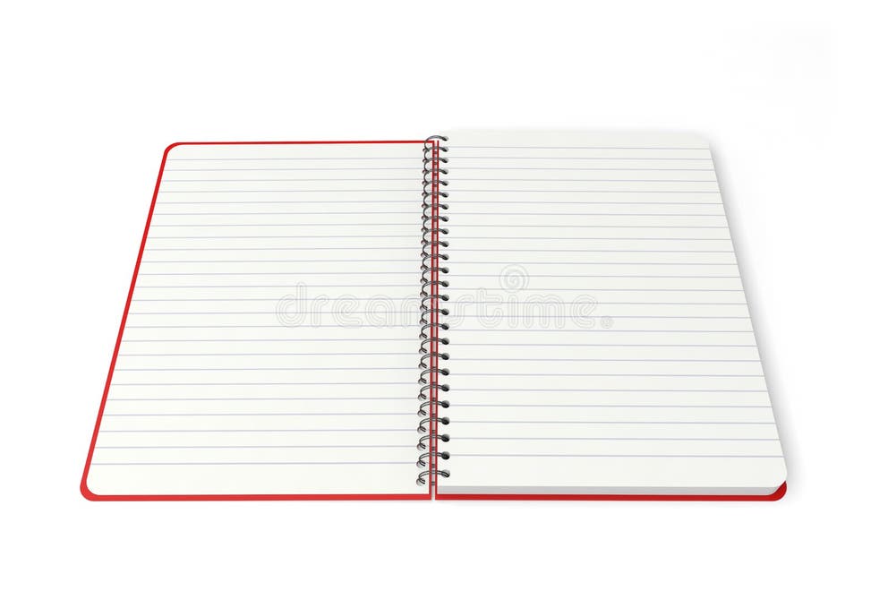 Notebook Rings Spiral Notepad Stock Illustration - Illustration of ...
