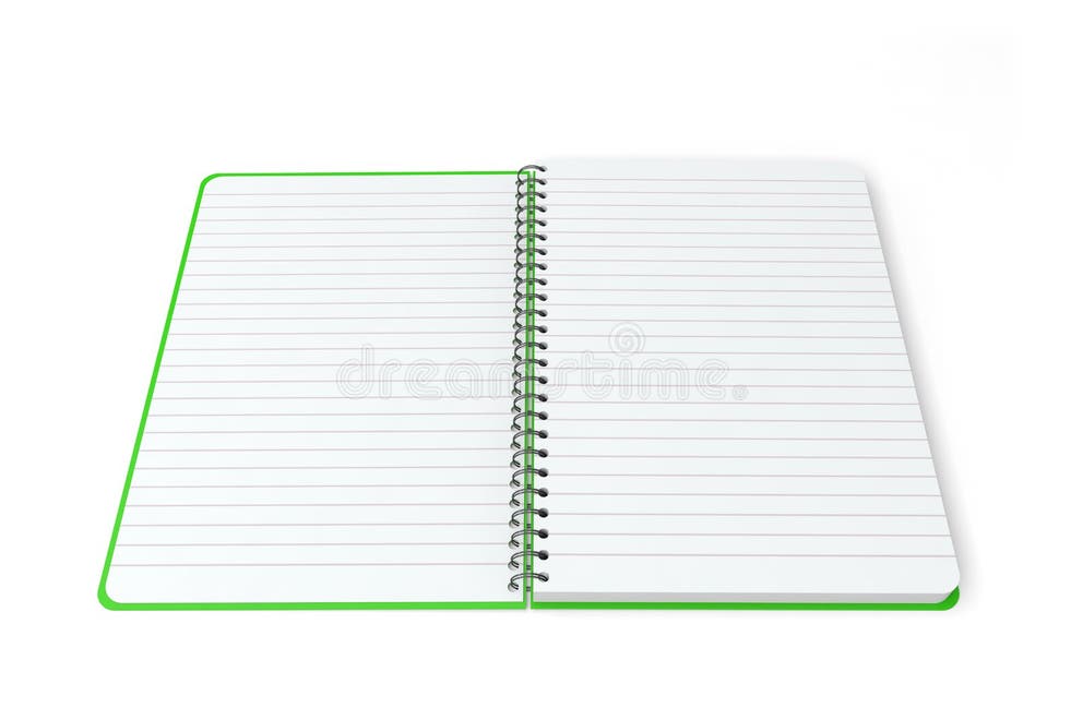 Notebook Rings Spiral Notepad Stock Illustration - Illustration of ...
