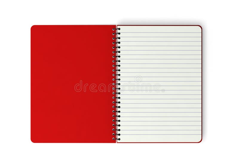 Notebook Rings Spiral Pen Notepad Stock Illustration - Illustration of ...