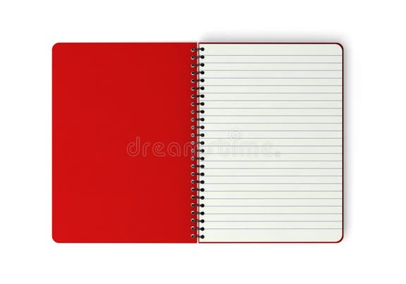 Notebook Rings Spiral Notepad Stock Illustration - Illustration of page ...
