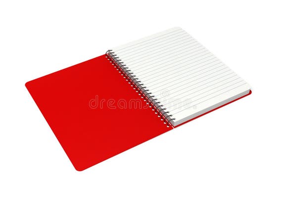 Notebook Rings Spiral Notepad Stock Illustration - Illustration of ...