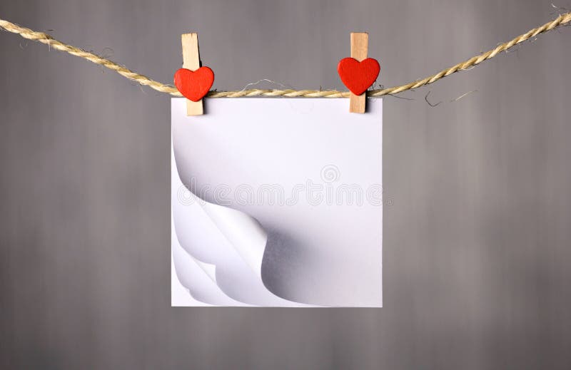Notebook on rope stock image. Image of abstract, hanging - 31822019