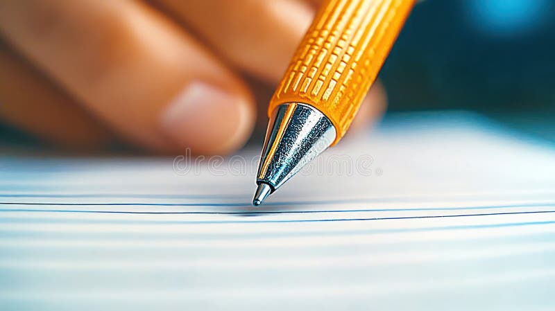 Notebook Scribbles: Handwriting on Lined Paper Stock Illustration ...