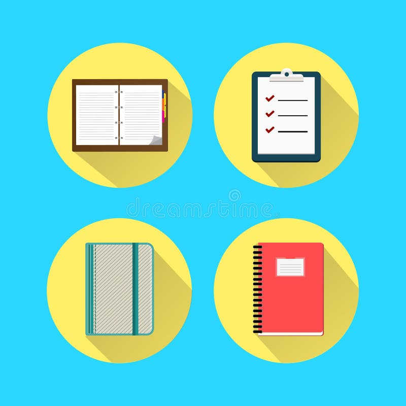Abstract notebook icon stock vector. Illustration of shiny - 21405022