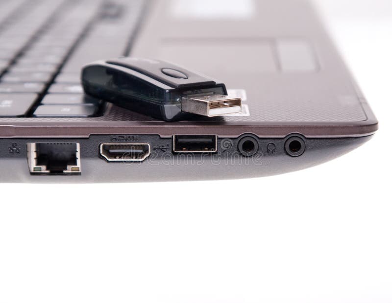 Notebook side view stock photo. Image of electronics - 28511404