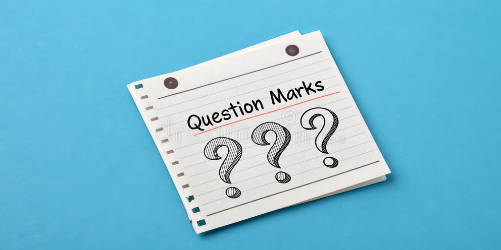 Notebook Sketch Three Question Marks, Inquiry,Doubt, Notepad, Questions ...