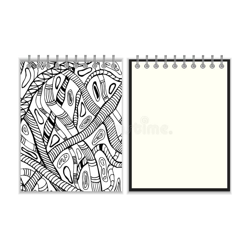 Notebook with Snake Design Cover Stock Vector - Illustration of ...