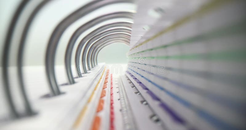 Notebook with Spiral Binding and Sheets Inside Stock Video - Video of ...