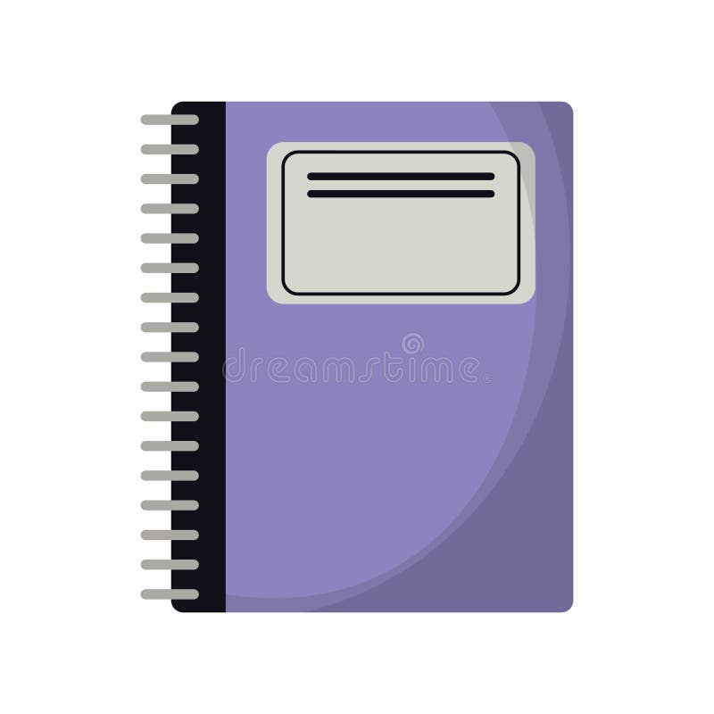 Notebook Spiral School Icon Stock Illustration - Illustration of ...