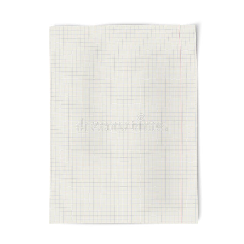 Notebook Squared Paper Sheet. Groups of Three Lines. Stock Vector ...