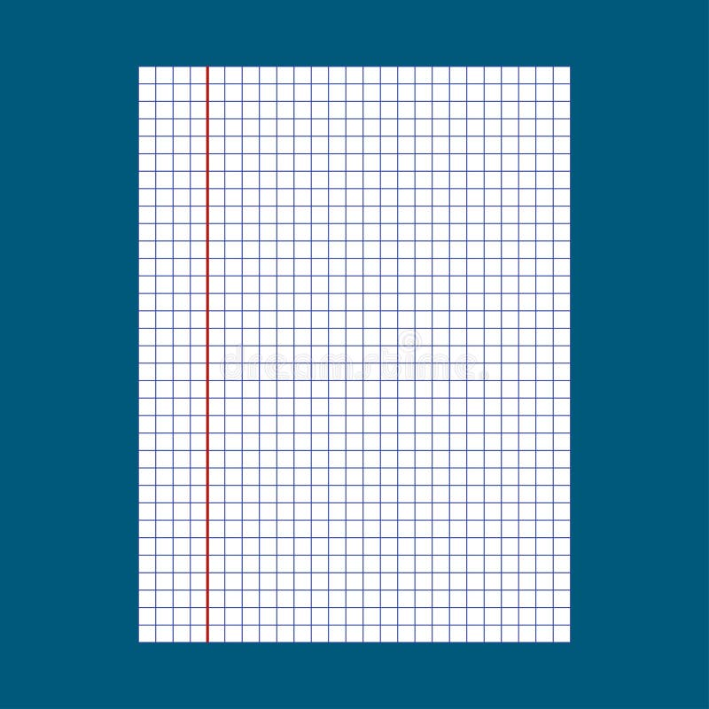 Notebook Squared Paper Vector Illustration Stock Illustration ...