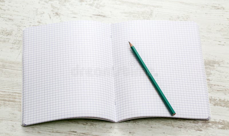 Notebook with Squares stock image. Image of page, note - 59172827