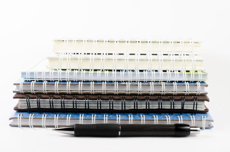 Notebook stack stock image. Image of stationery, book - 45792631