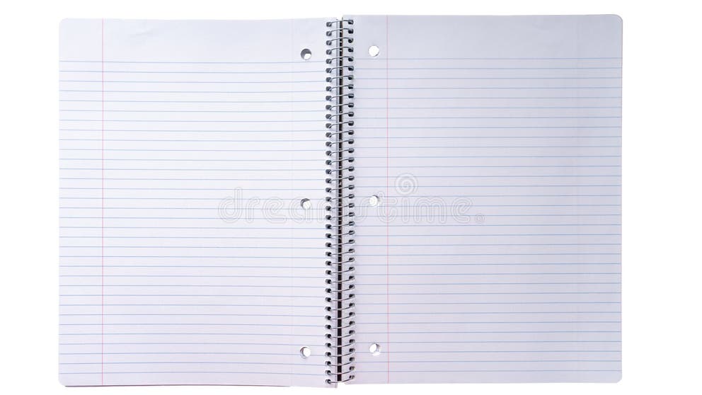 Notebook Isolated on White Background with Clipping Path. Back To ...