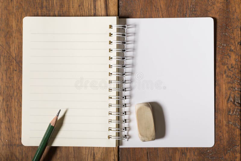 Notebook and stationary stock image. Image of green, brown - 77356291